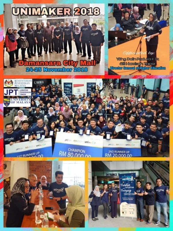 UTM Team Won 2nd Runner-up in National UniMAKER MAKEATHON Challenge – UTM NewsHub