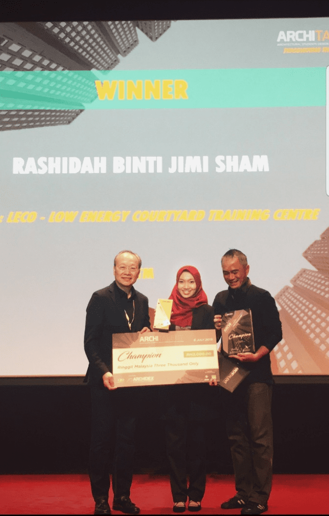 UTM Architecture Student Champion at the ArchiTalent Award at Kuala ...