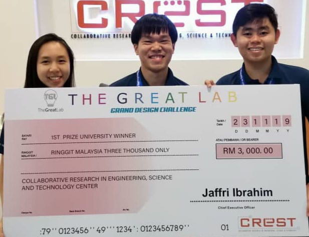 UTM won 1st and 2nd Place in The Great Lab (TGL) Grand Design Challenge ...