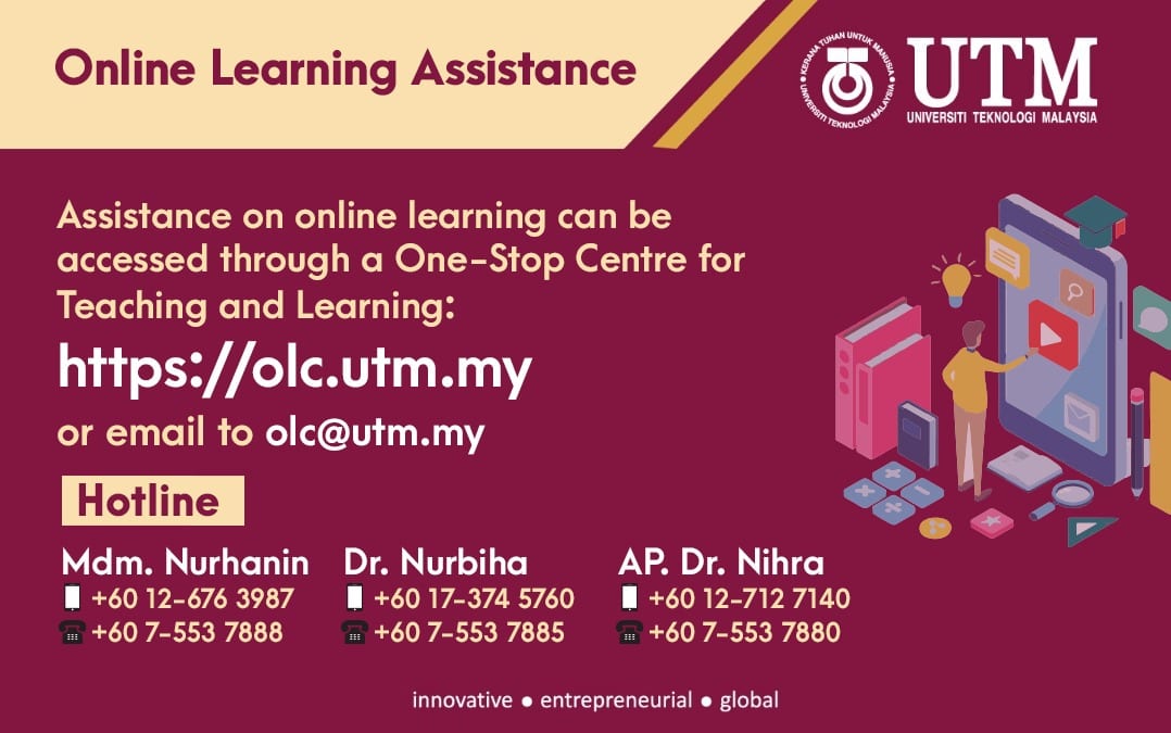 UTM Online Learning Enables Teaching and Learning Activities during MCO ...