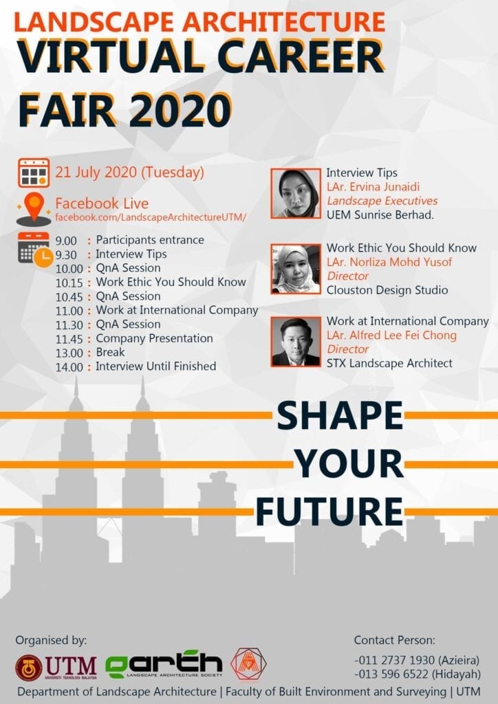 Landscape Architecture Virtual Career Fair 2020 – UTM NewsHub