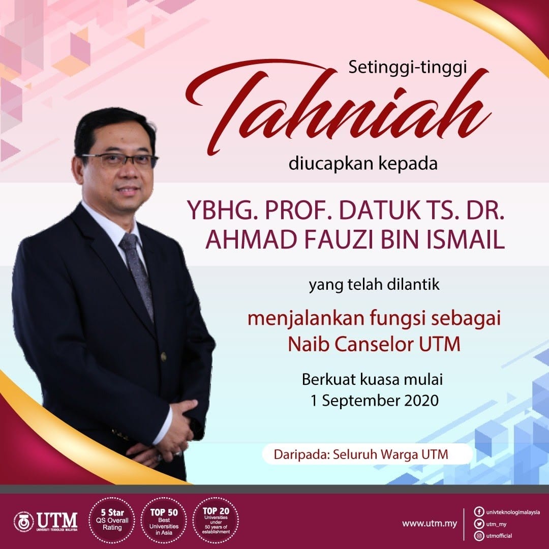 Prof. Datuk Ir. DR. Wahid Omar Tamat Perkhidmatan Sebagai Naib Canselor ...