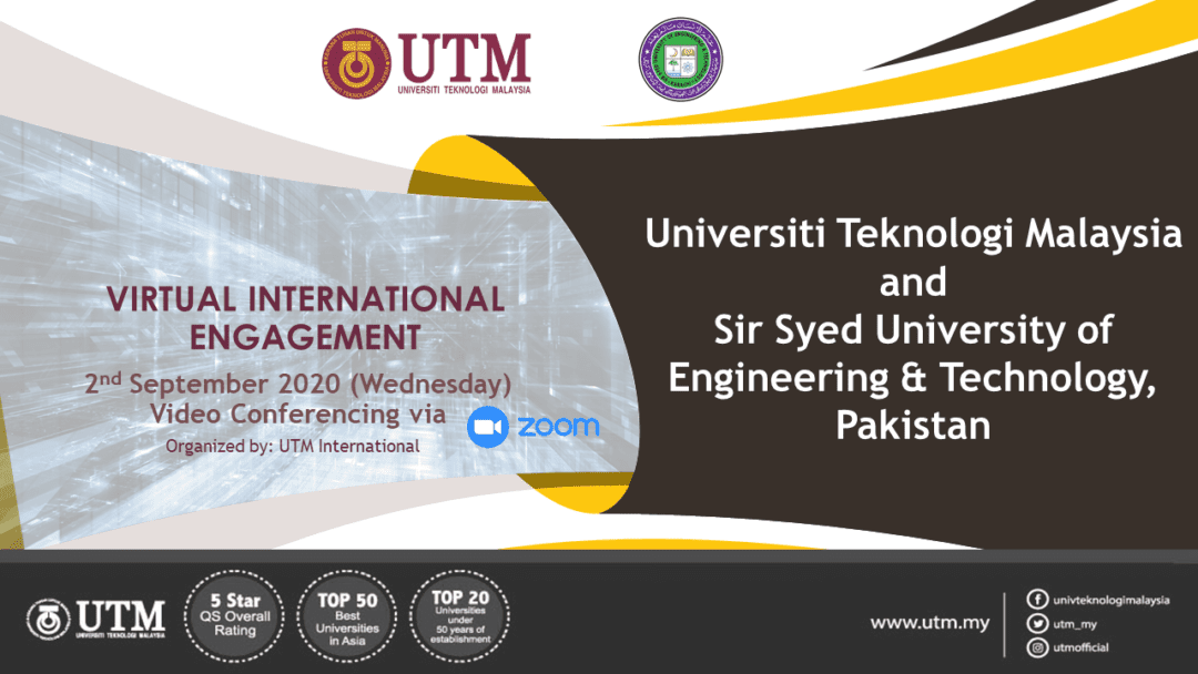 Engagement of UTM and SSUET PAKISTAN through UTM VIE – UTM NewsHub