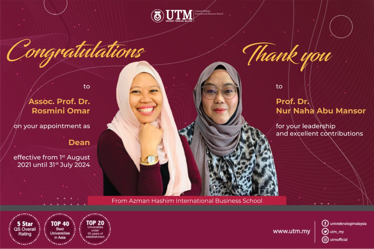 Announcing the New Dean of UTM AHIBS – UTM NewsHub