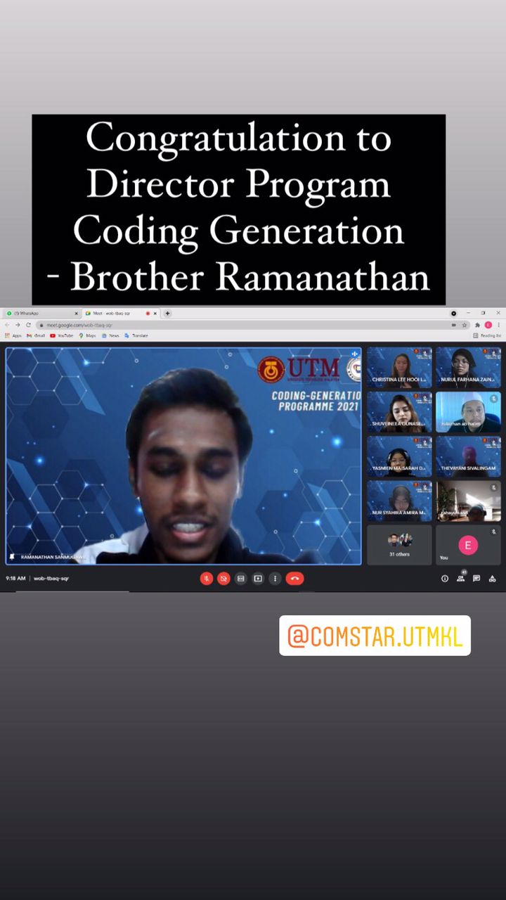 COMSTAR UTMKL Listed in the Malaysia Book of Records through Virtual Participations of Coding ...