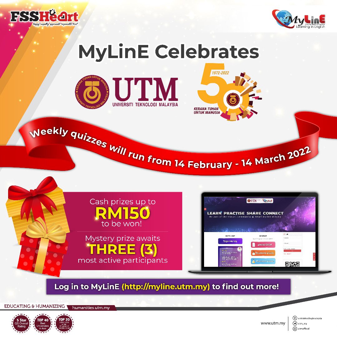 MyLinE Anjur Pertandingan Kuiz UTM50 Semarakkan Sambutan UTM 50 Tahun ...