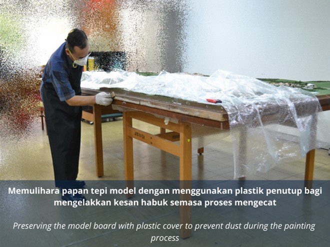 Model asal kampus UTM dipamer di Perpustakaan UTM – UTM NewsHub