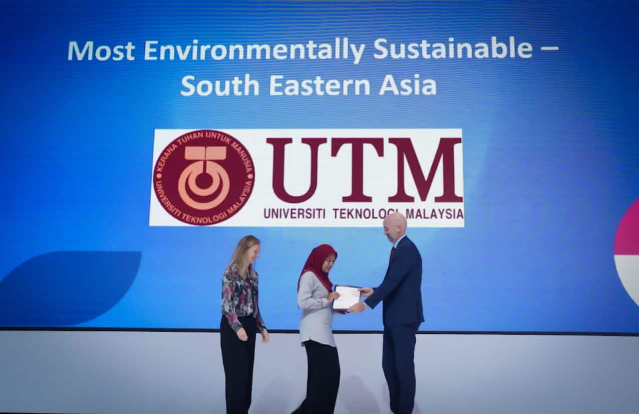 Universiti Teknologi Malaysia was Announced the Recipient of the Most Environmentally ...