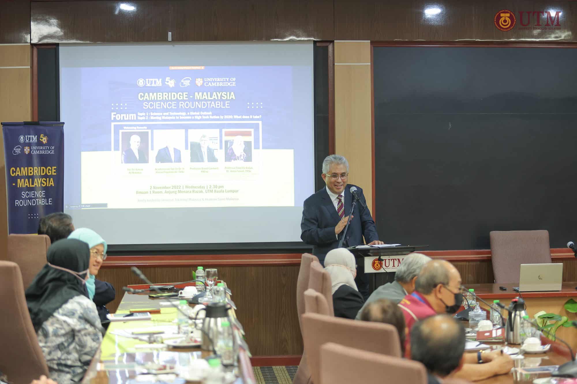 UTM and ASM jointly host the Cambridge – Malaysia Science Roundtable ...