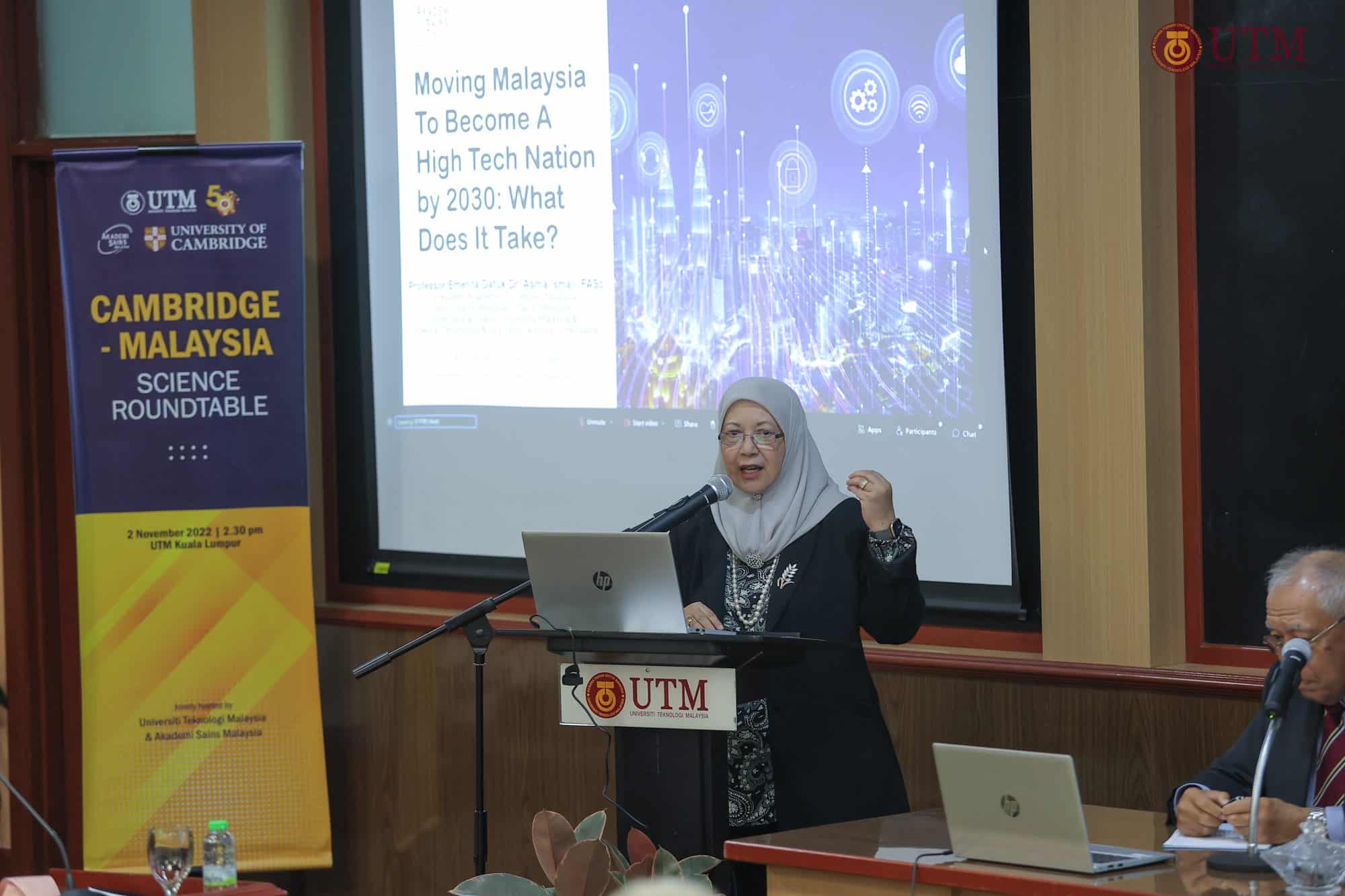 UTM and ASM jointly host the Cambridge – Malaysia Science Roundtable – UTM NewsHub