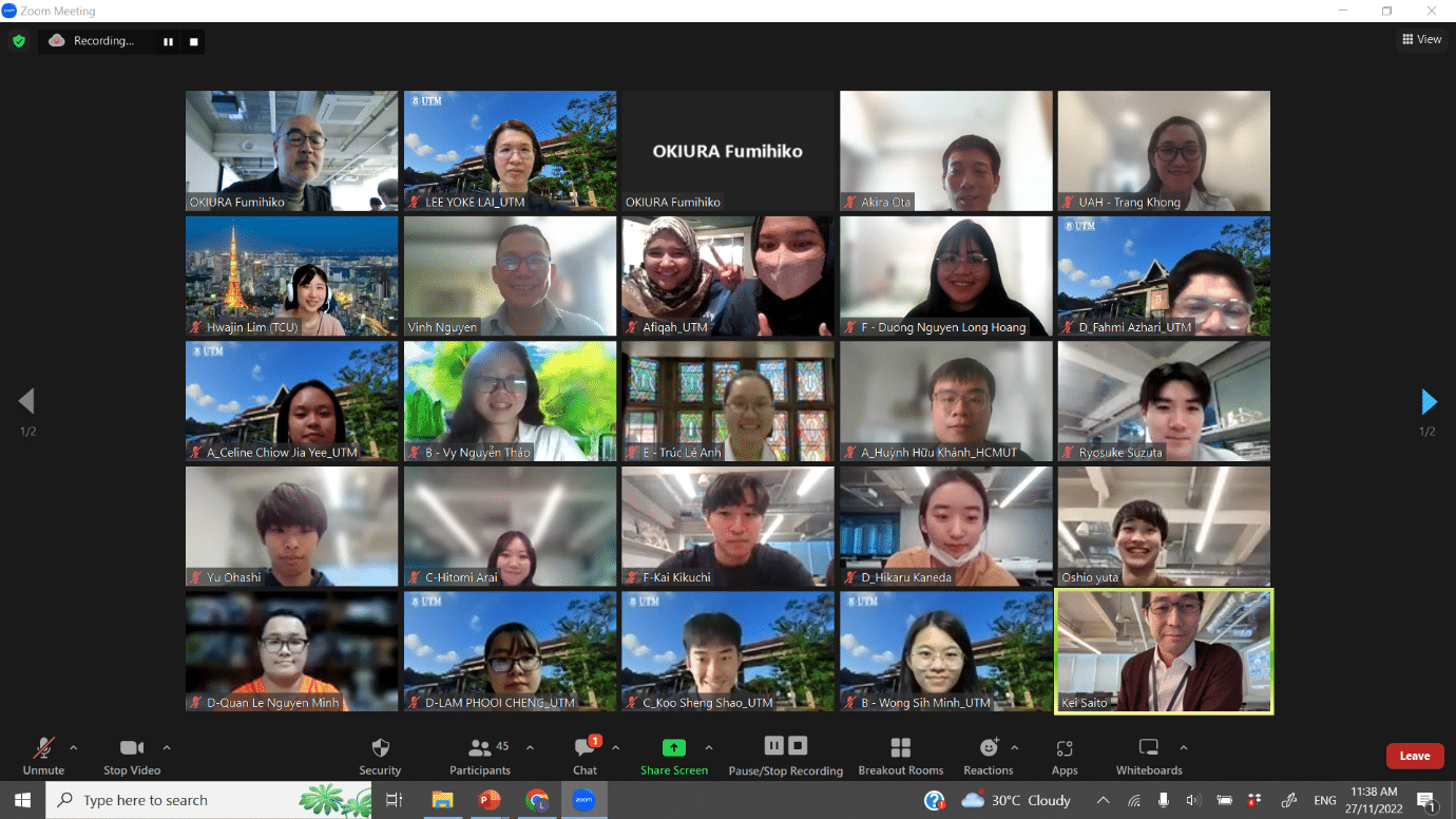 UTM Landscape Architecture Students Joined Sakura Science Program 2022 ...