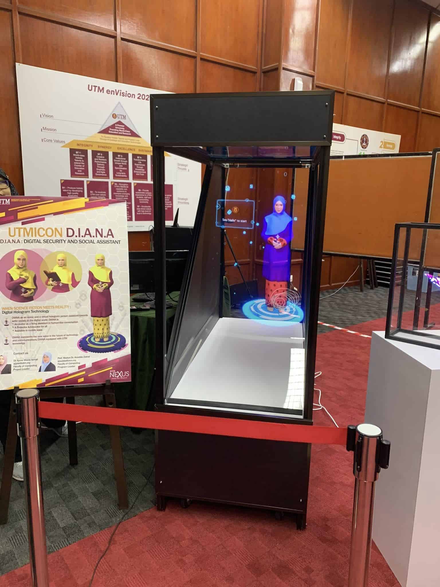 Introducing D.I.A.N.A – UTM’s Intelligent Hologram Avatar – UTM NewsHub