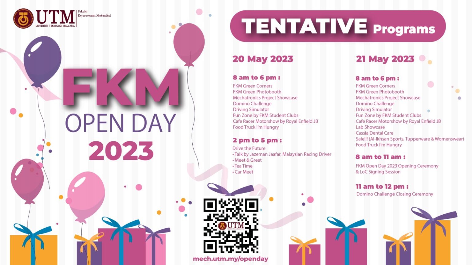 Hari Terbuka FKM UTM Bakal Disambut Meriah – UTM NewsHub