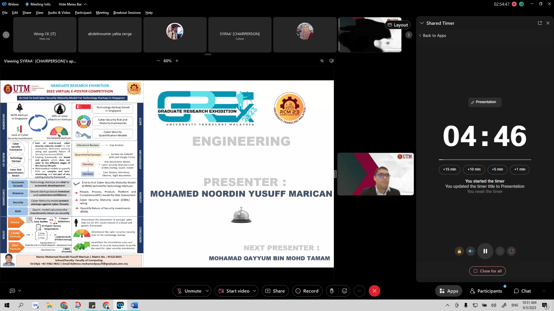 Congratulations to All Graduate Research Exhibition (GREx) 2023 Winners! – UTM NewsHub