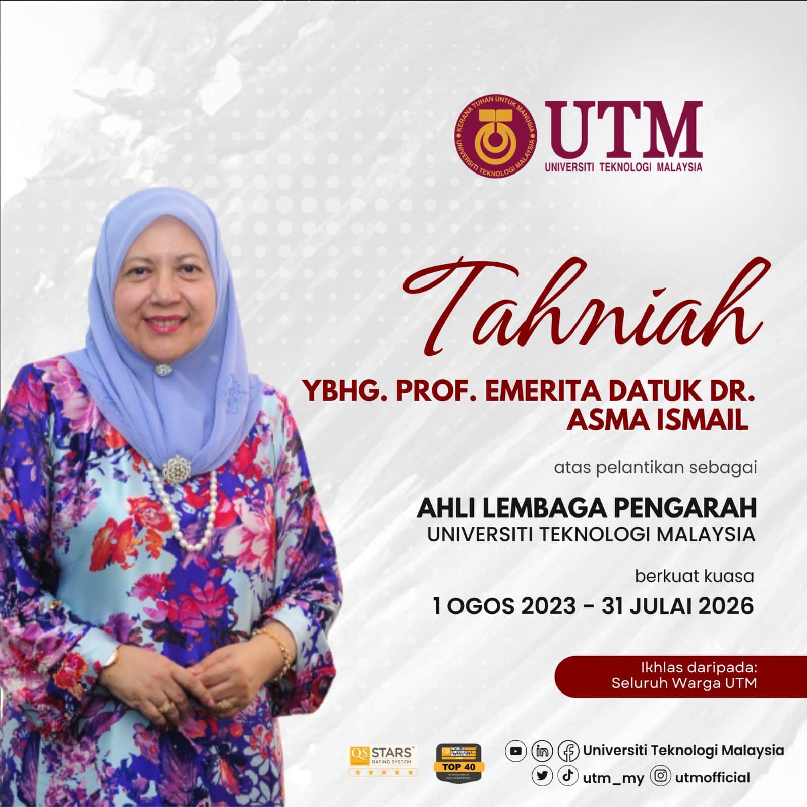 UTM terima lantikan dua Ahli Lembaga Pengarah (LPU) baharu – UTM NewsHub
