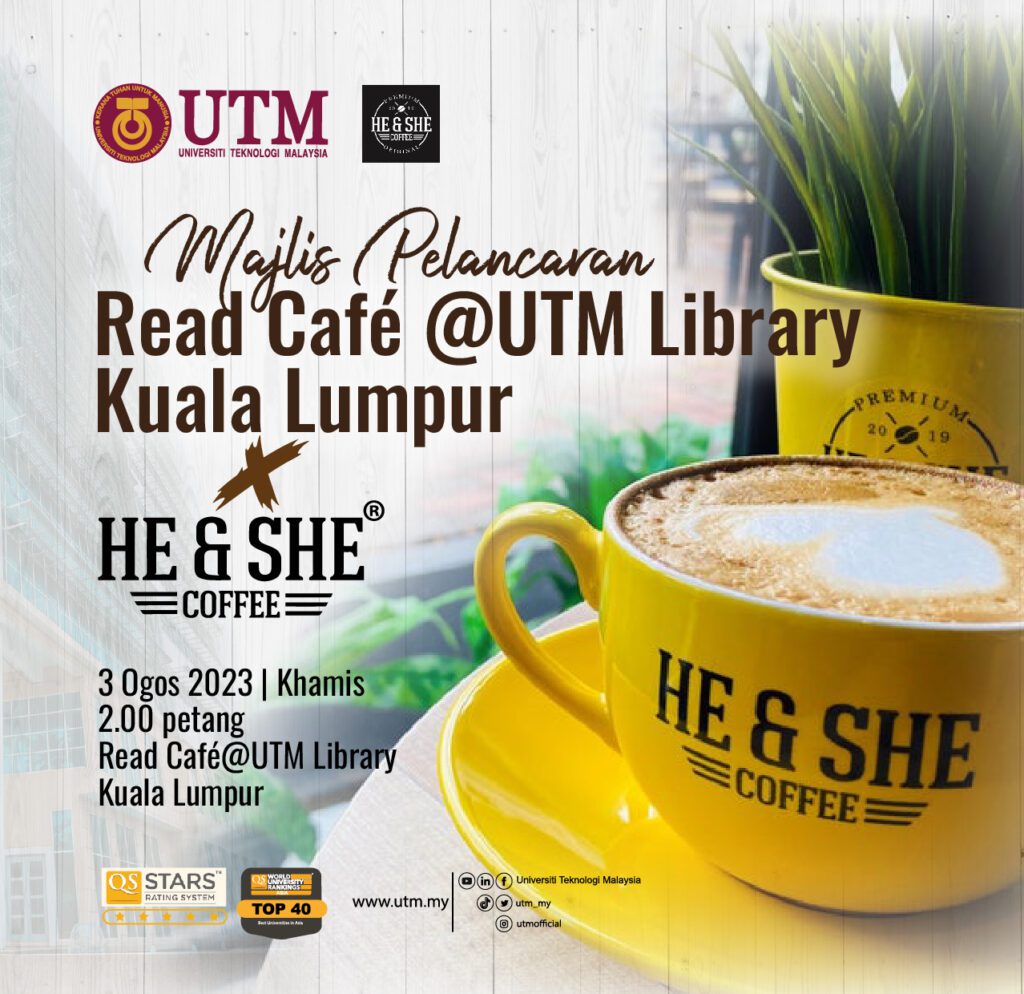 Naib Canselor UTM lancar Read Cafe@UTMKL x He & She Coffee | UTM NewsHub