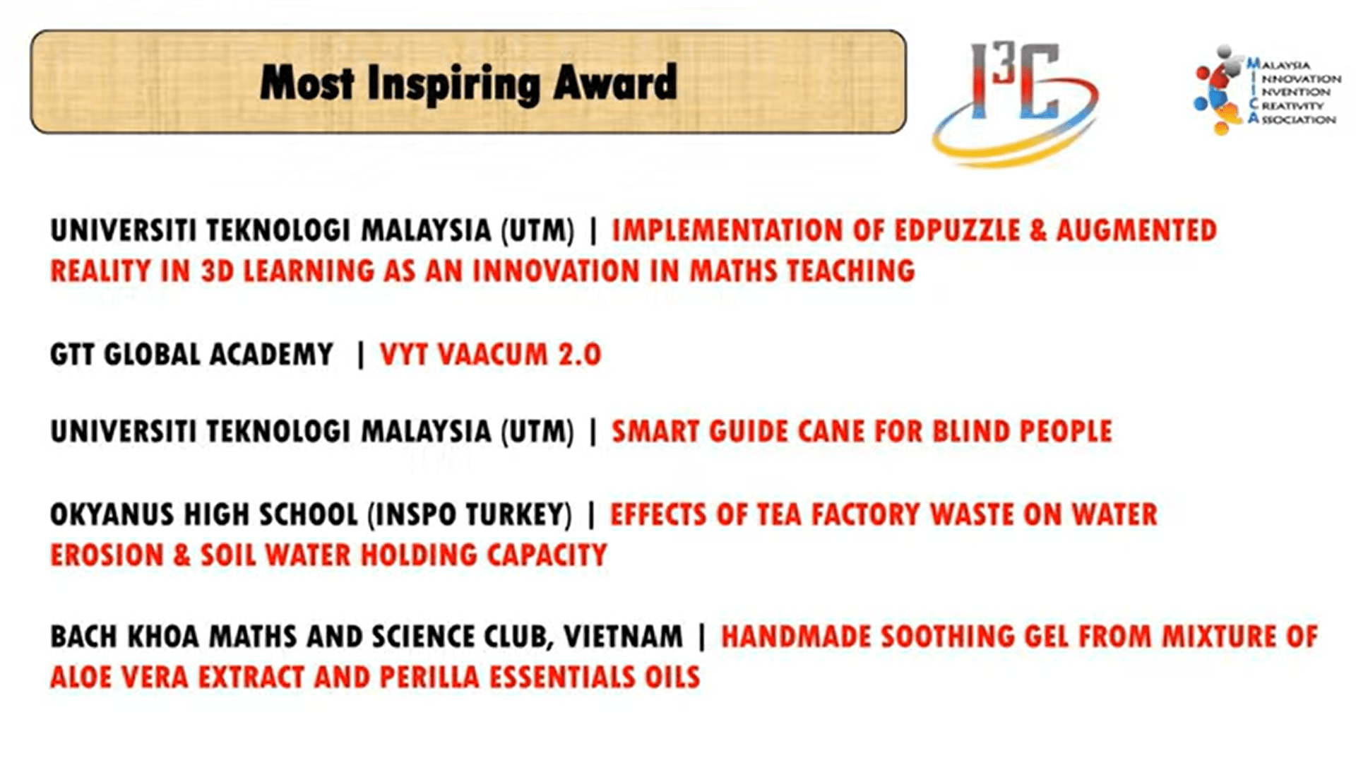 UTM Excels at I3C 2023: Smart Guide Cane Innovation Receives Top Honors ...