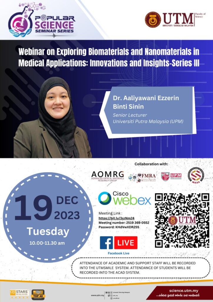 Webinar Series III – AOMRG, UTM & UPM – UTM NewsHub