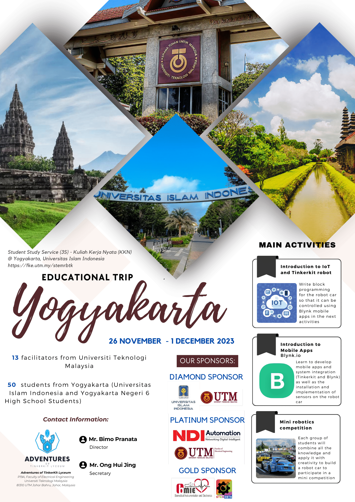Yogyakarta Welcome FKE Delegates for Adventures of TinkerKit Lyceum ...