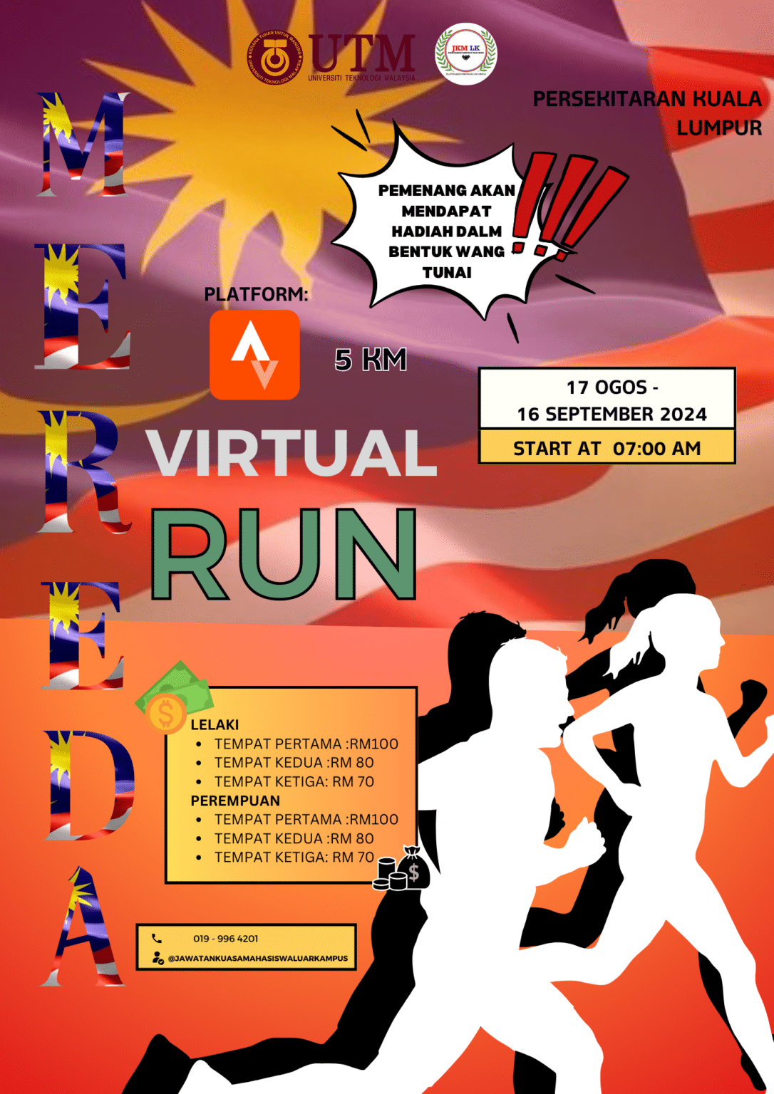 UTM Wraps Up Merdeka Virtual Run 2024, Celebrating Health and Unity ...