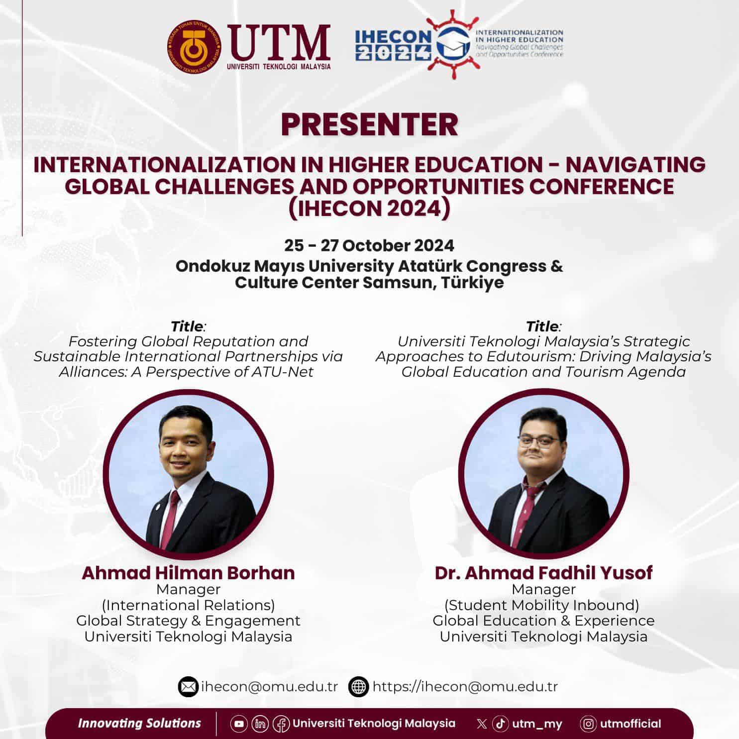 UTM Elevates Global Presence at IHECON 2024 – UTM NewsHub