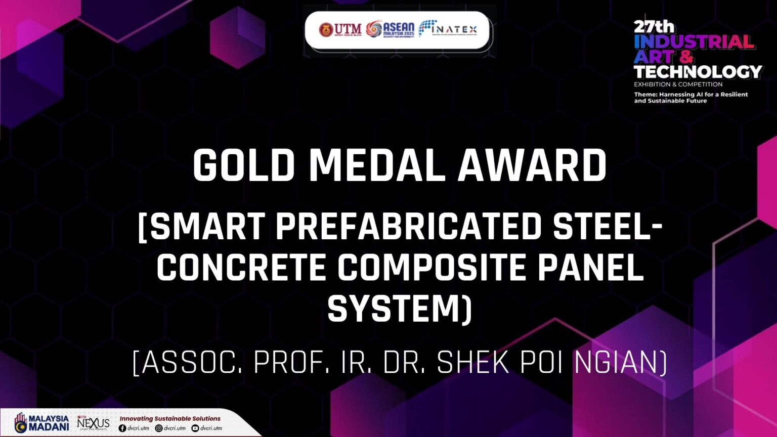 UTM CRC researcher won gold medals at INATEX 2025 – UTM NewsHub
