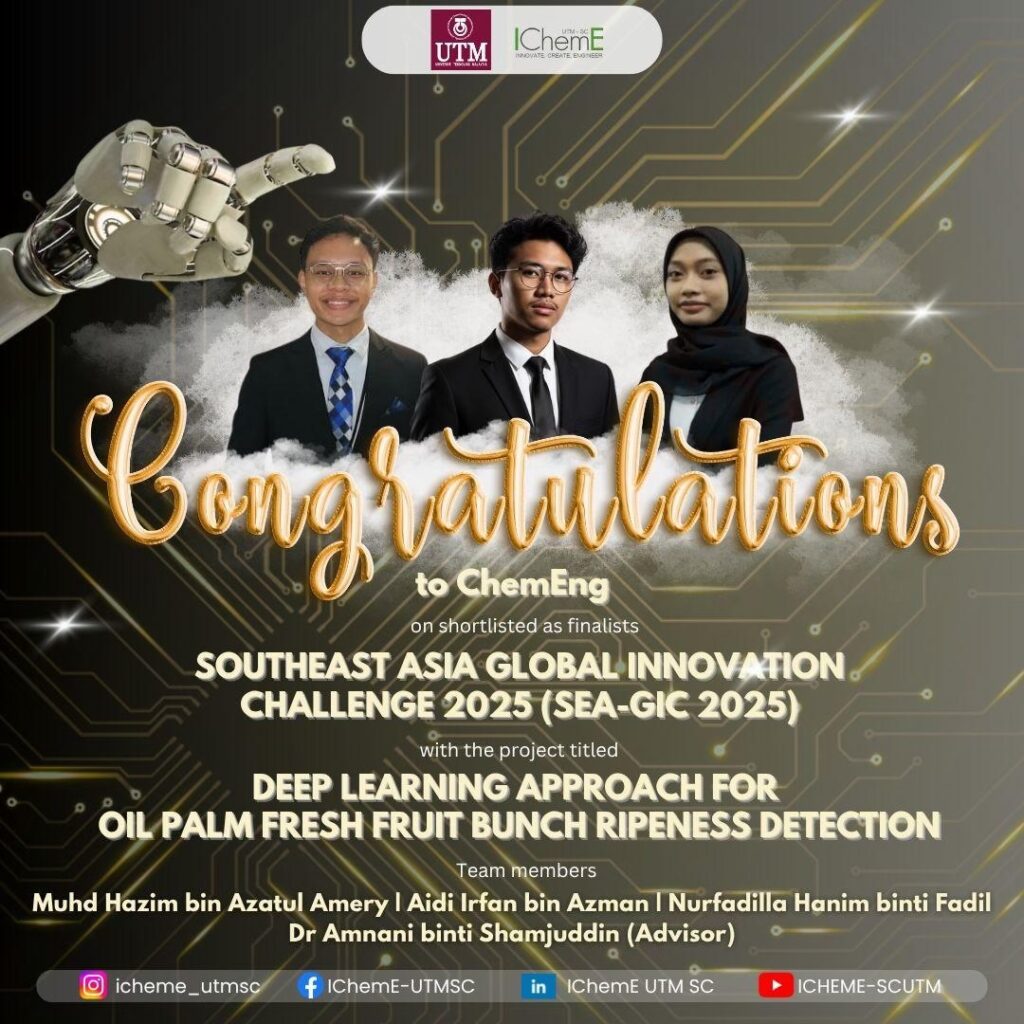 UTM Team “ChemEng” Advances to Finals of Southeast Asia Global ...