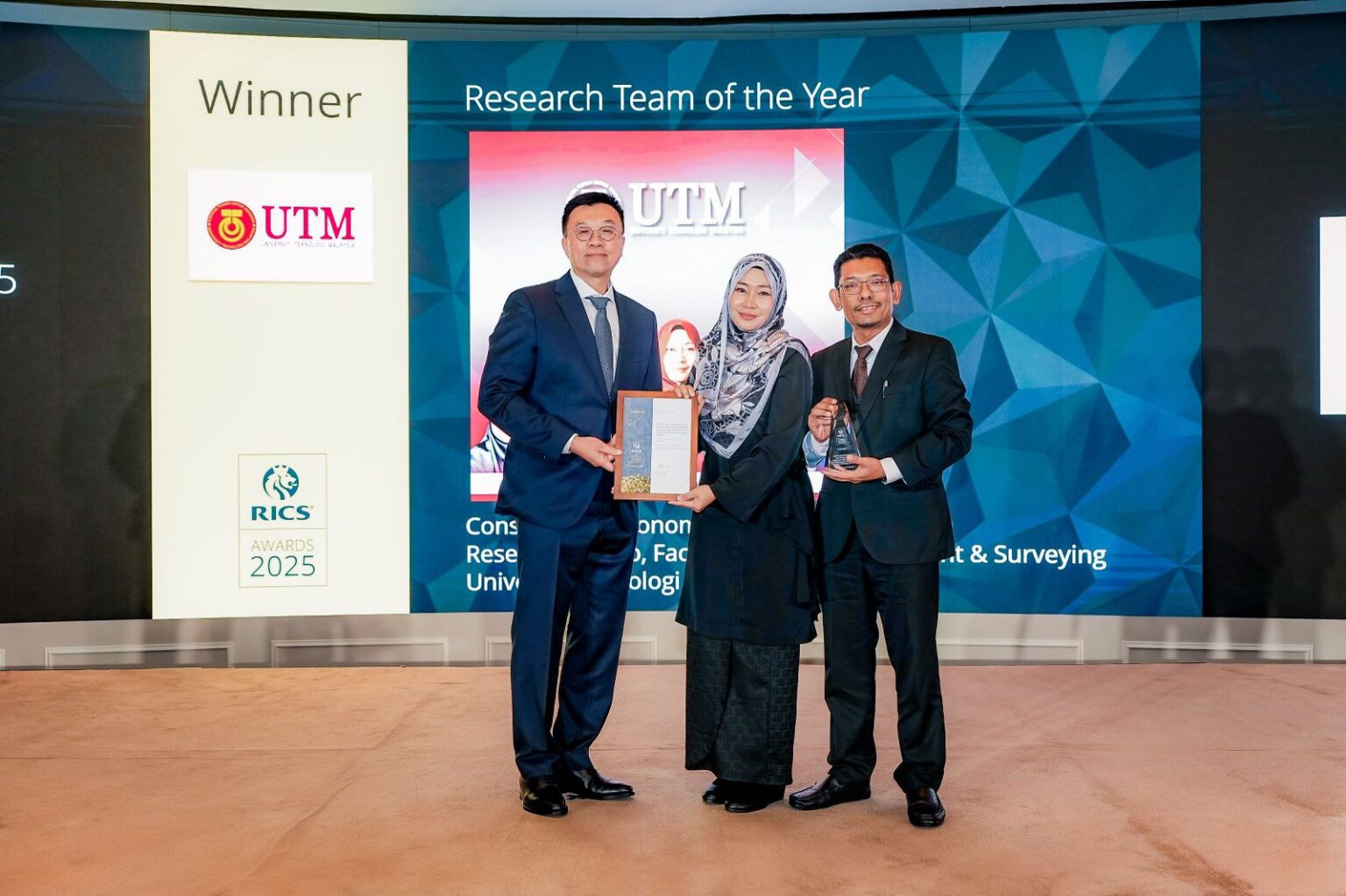 UTM’s Smart Housing Research Earns “Research Team of the Year” at RICS Southeast Asia Awards ...